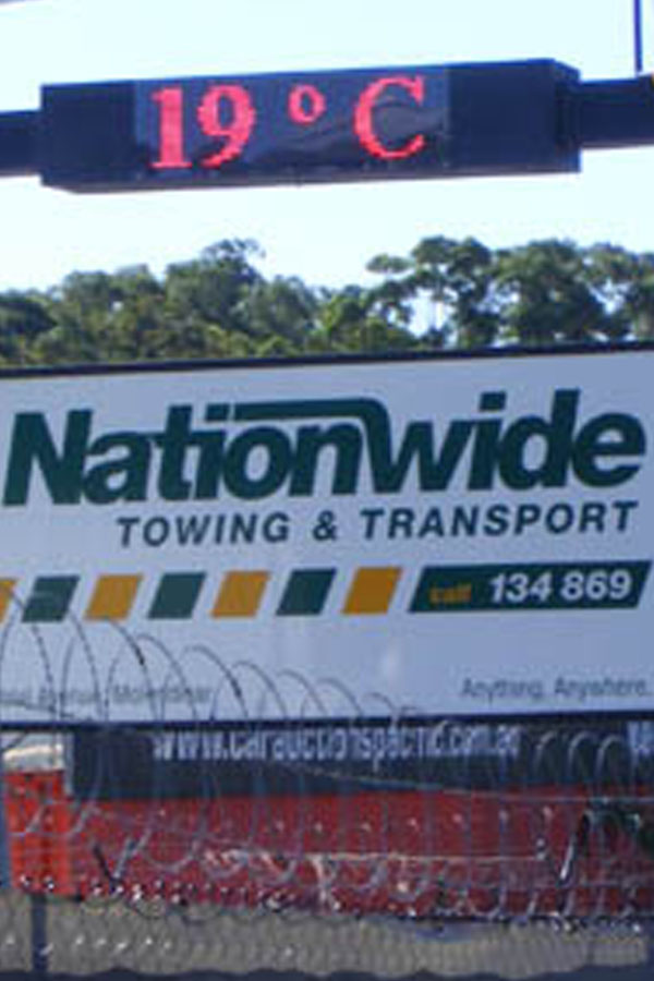 Time and Temperature LED Signs - Signtronics Australia